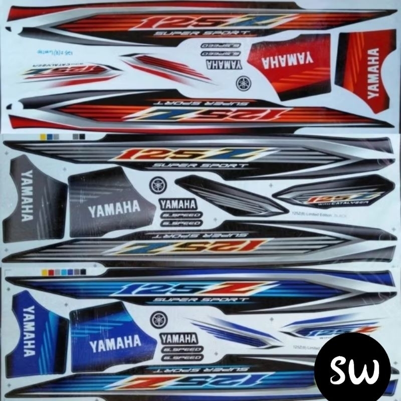 Honda wave 125i v2 motor pekekat stiker stripe body sticker ( ready ...