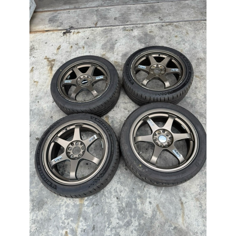 Volk Rays TE37 17 Inch 5h 100 Made in Thailand Halfcut Condition ...