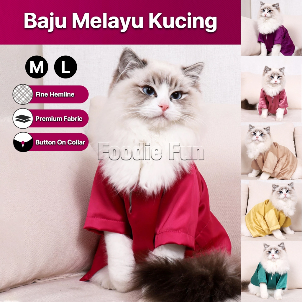Baju Melayu Kucing Baju Raya Cat Cloth Traditional Outfit with Elegant ...