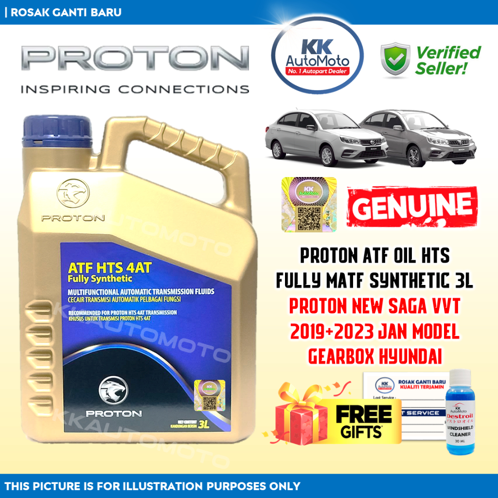 Proton New Saga VVT 2019 - 2023 JAN MC1 MC2 PW913191 Proton ATF Oil ...