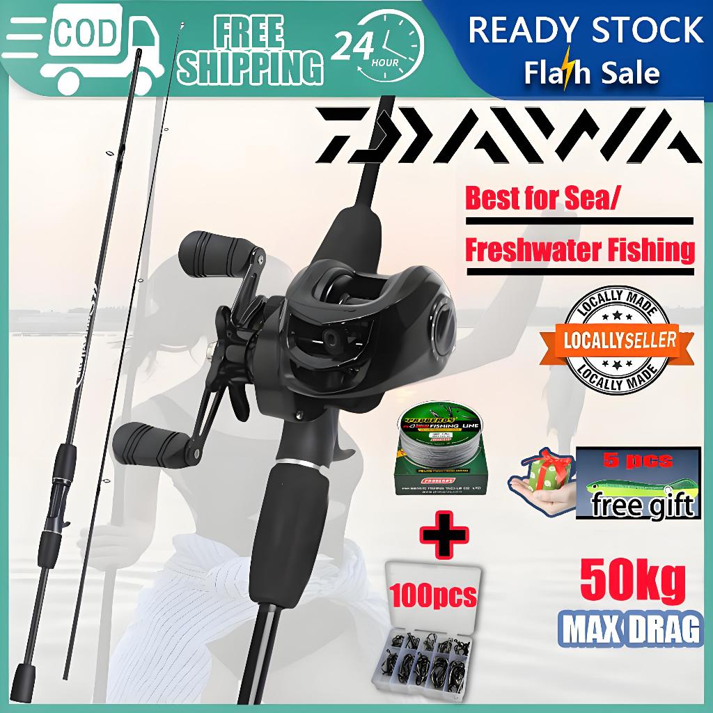DAIWA Fishing Rod Set Casting Rod Set Reel Bc Set Pancing Set Joran ...