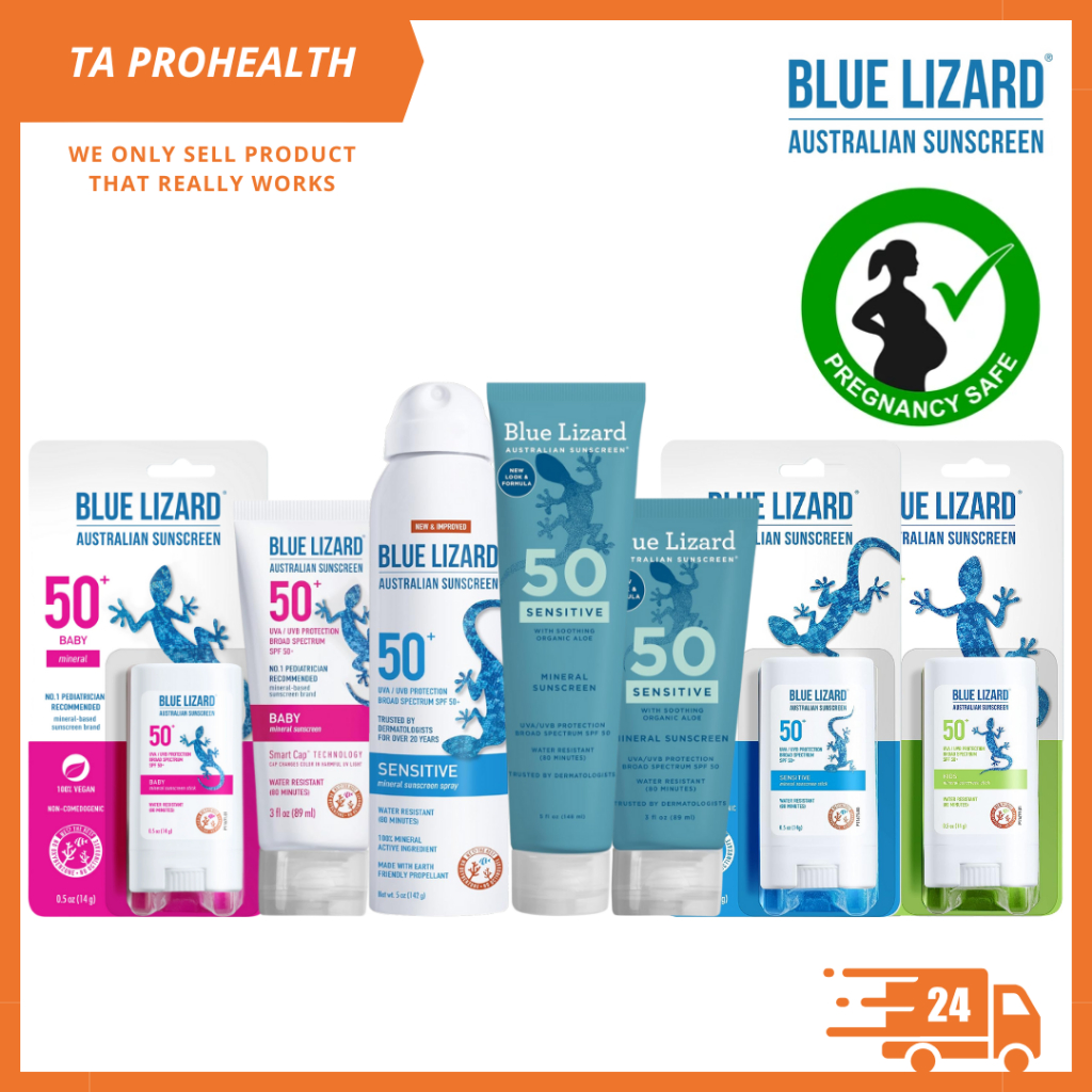 BLUE LIZARD Sensitive Mineral Sunscreen SPF50+ / Sunscreen Spray / Kids ...