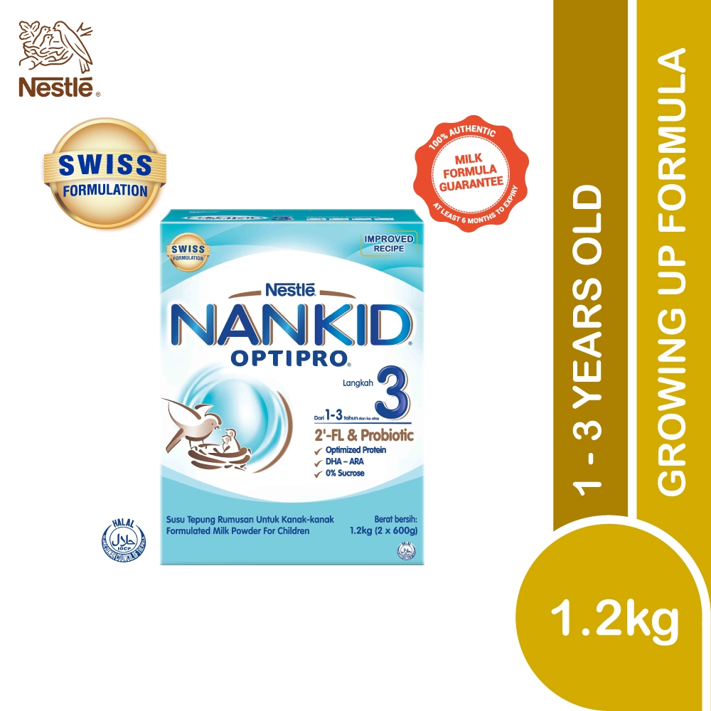 Nestle Nankid Optipro Stage 3 with 2' -FL Bib (1.2kg) | Shopee Malaysia