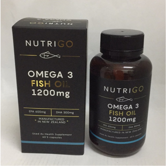 NEW ZEALAND NUTRIGO OMEGA 3 FISH OIL 1200MG 60'S 120'S (EPA 600MG DHA ...
