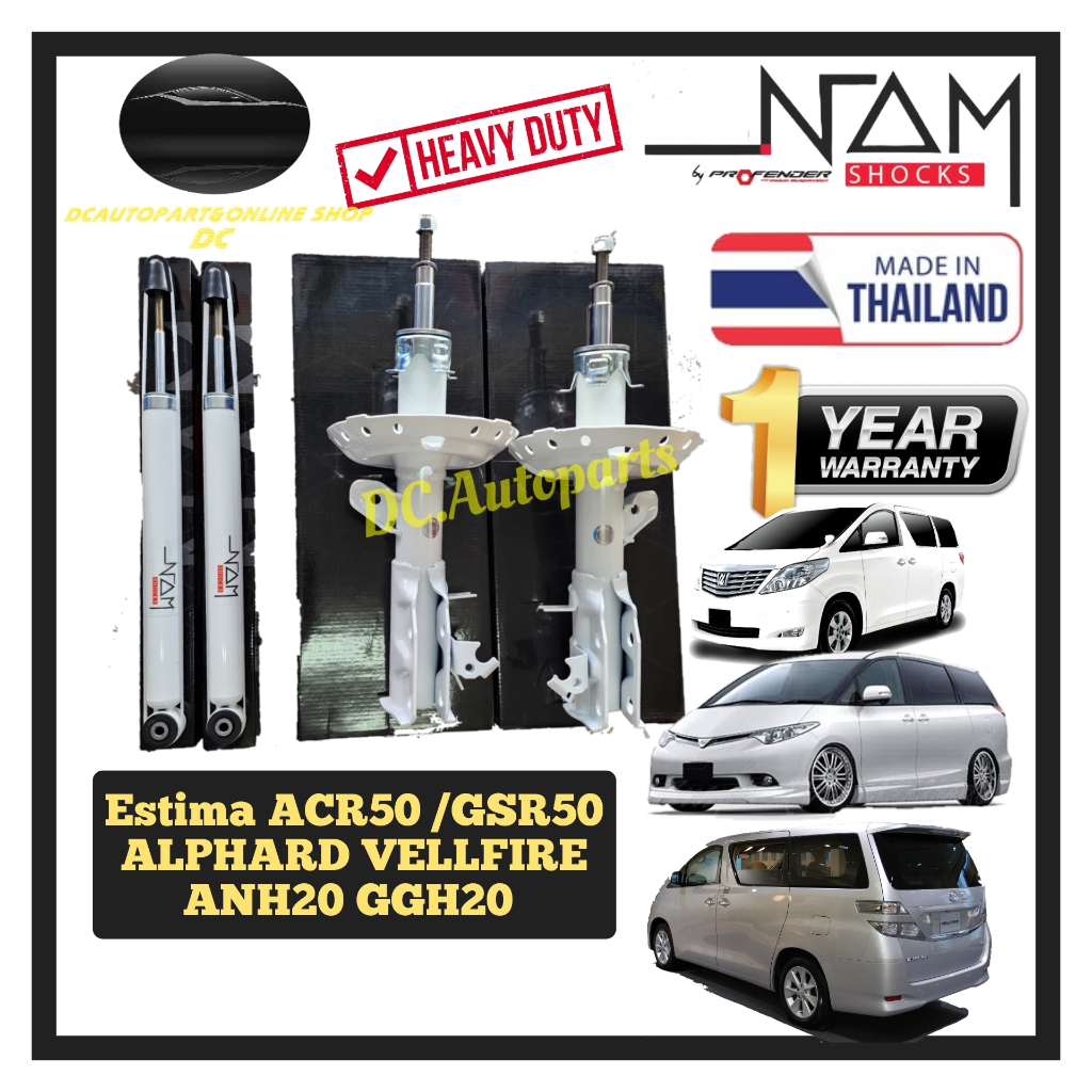 NAM THAILAND HEAVY DUTY SHOCK ABSORBER TOYOTA ESTIMA ACR50 GSR50 ...