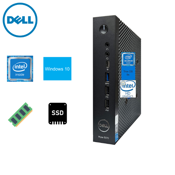 Dell Wyse 5070 (N11D)Mini Desktop PC, Intel Celeron J4105 4-Core, 4GB ...