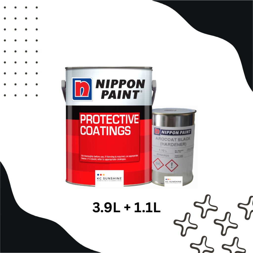 5L Nippon Paint Arocoat | Coal Tar Epoxy | Shopee Malaysia