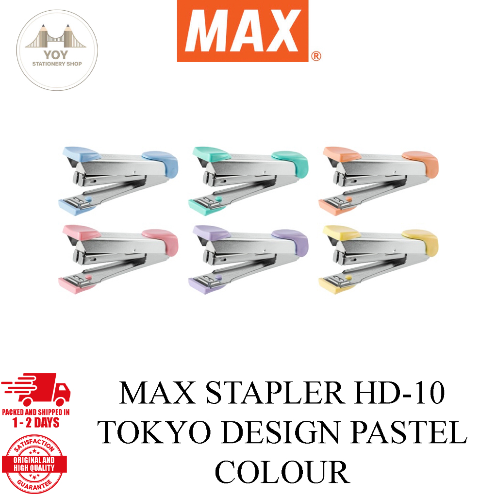 MAX STAPLER HD-10 TOKYO DESIGN PASTEL COLOUR (READY STOCK / 100% ...
