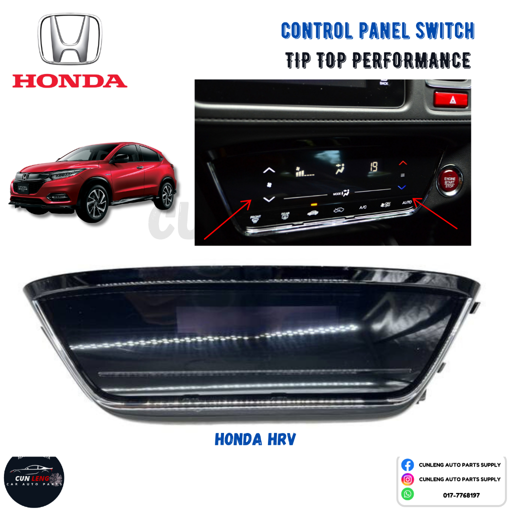 Original New - Honda HRV Car Aircond Control Panel Switch | Shopee Malaysia