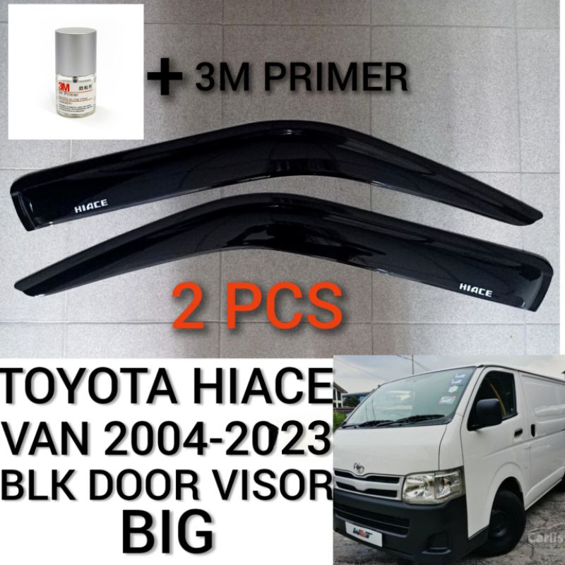 TOYOTA HIACE VAN KDH200 H200 2004-2023 Door Visor Air Press Window BLK ...