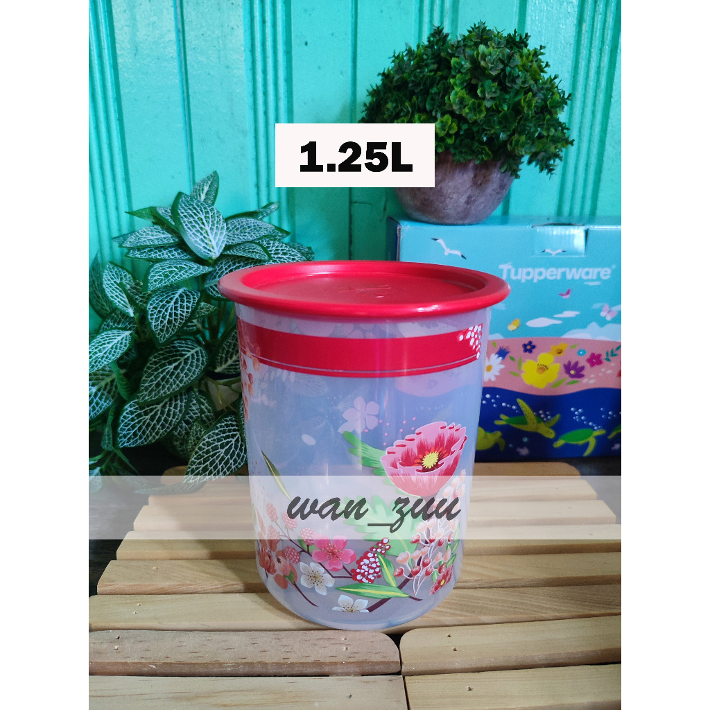 Tupperware Lucky Bloom One Touch OT 1.25L | Shopee Malaysia