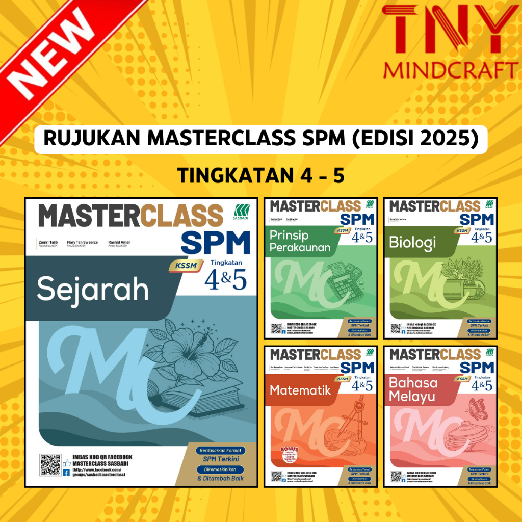 [TNY] SASBADI: Masterclass SPM 【2025】Tingkatan 4 & 5 KSSM - nota master ...