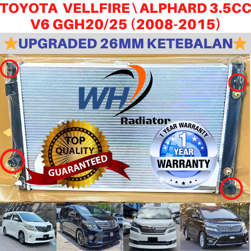TOYOTA VELLFIRE / ALPHARD 3.5cc GGH20 GGH25 08' (26MM)DOUBLE LAYER TOP ...