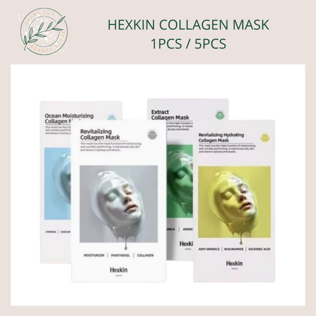 [Ready Stock] HEXKIN Collagen Mask 1pcs/5pcs | Shopee Malaysia