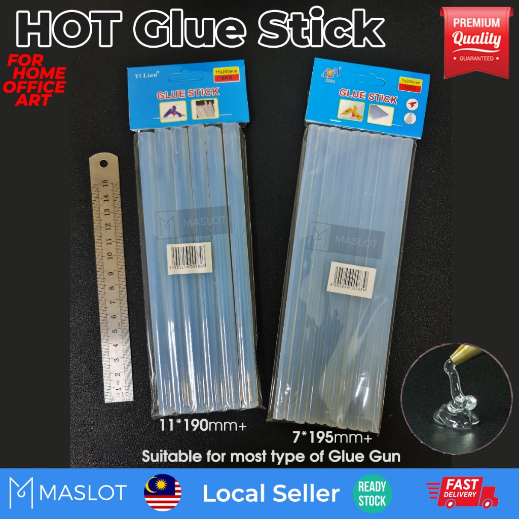 PACKET (7mm/11mm) Hot Melt Glue Stick for Hot Glue Gun / Batang Gam ...