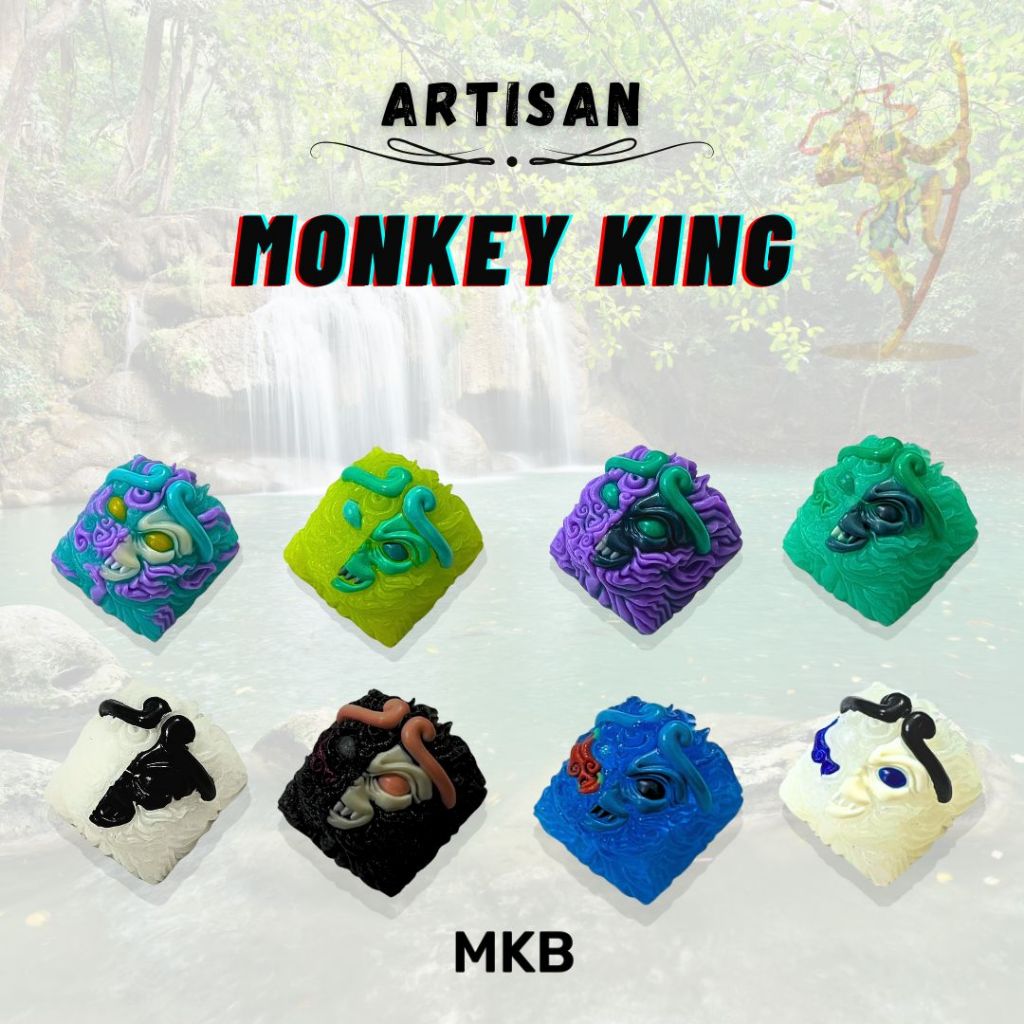 Artisan Monkey King Keycap for Mechanical Keyboard - Iris / Erin ...
