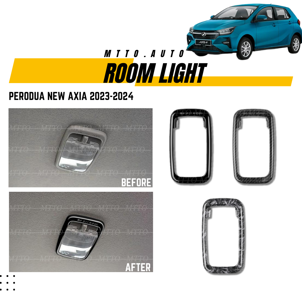 MTTO Perodua New Axia 2023 Interior Car Room Light Lamp Frame Cover ...