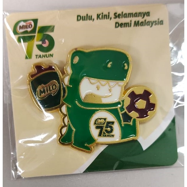 Koleksi Pin MILO Edisi Terhad 75 Tahun (Milo Dinosaur) | Shopee Malaysia
