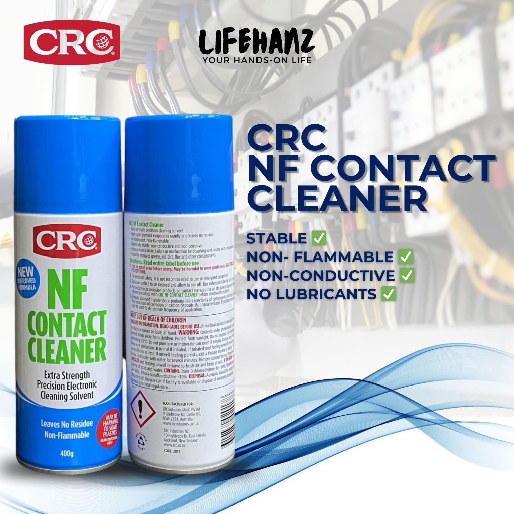 CRC NF Contact Cleaner | Non-Flammable Electrical Parts Cleaner | Fast ...