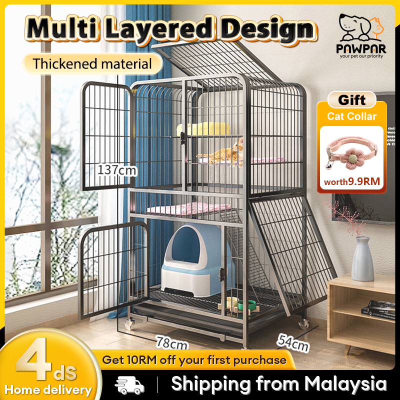 Sangkar kucing Cat Cage Large XXL Sangkar Kucing Besar Murah Cat House ...