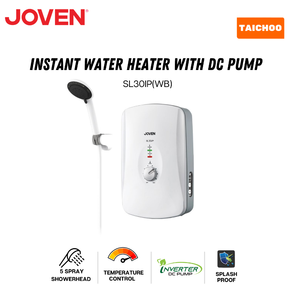 Joven Instant Water Heater with DC Pump SL30IP(WB) | Shopee Malaysia