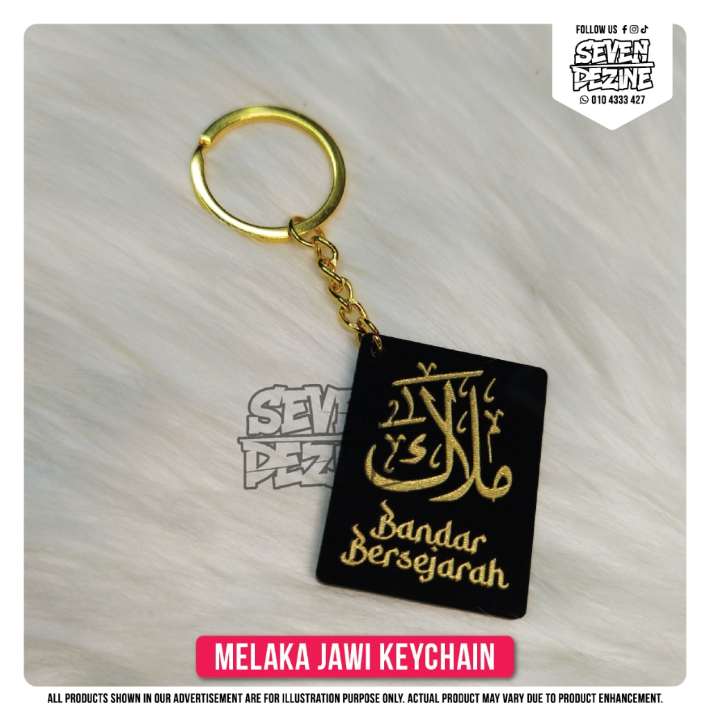 Melaka Bandar Bersejarah Acrylic Keychain Engraved | Shopee Malaysia