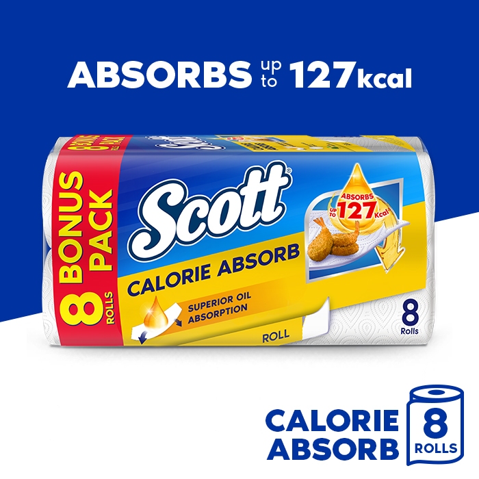 Scott Calorie Absorb Kitchen Towel - Superior Oil Absorption Kitchen ...