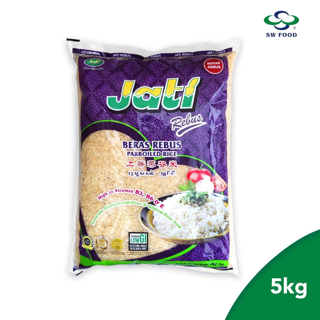 BERAS REBUS JATI 5KG BERAS INDIAN BAIK UNTUK ORANG KECING MANIS ...