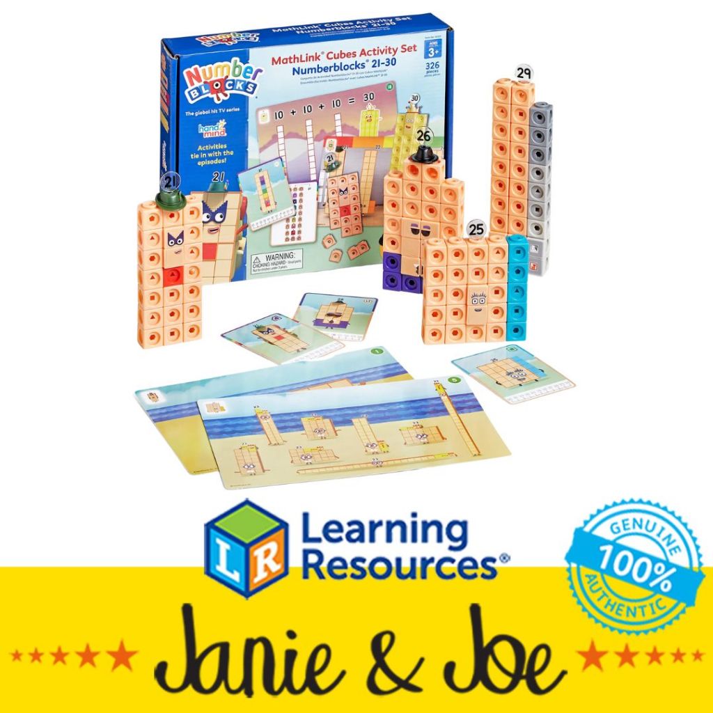 Learning Resources Numberblocks MathLink Cubes 21-30 Activity Set by hand2mind | Shopee Malaysia
