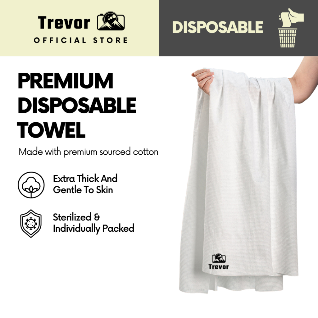 TREVOR Premium Disposable Towel - Extra Thick Sterilized Face Bath ...