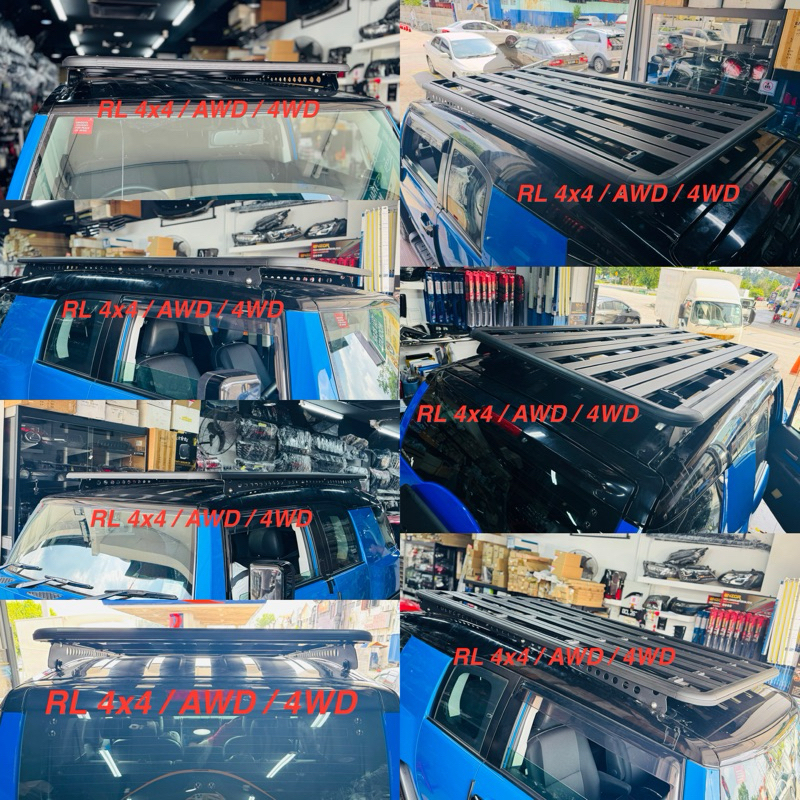 Toyota fj80 lc80 fj100 lc100 fj cruiser 2007 - roof top rack rail ...