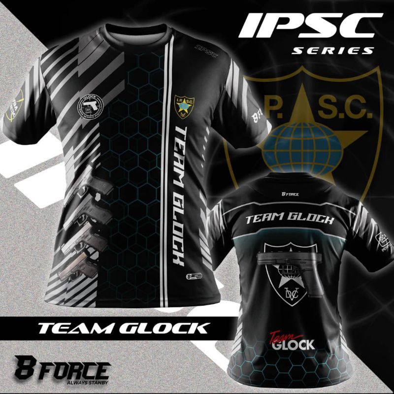 TACTICAL T SHIRT GLOCK IPSC. BAJU TAKTIKAL GLOCK IPSC READY STOCK ...