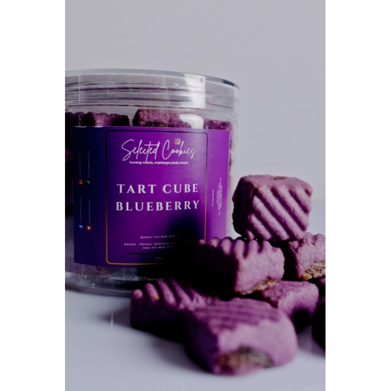 BISKUT RAYA PREMIUM TART CUBE BLUEBERRY | Shopee Malaysia