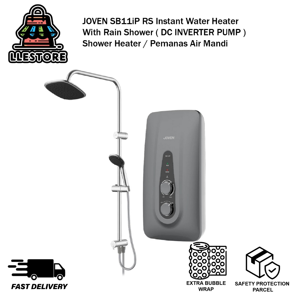 JOVEN SB11iP RS Instant Water Heater With Rain Shower (DC INVERTER PUMP) Shower Heater | Shopee ...