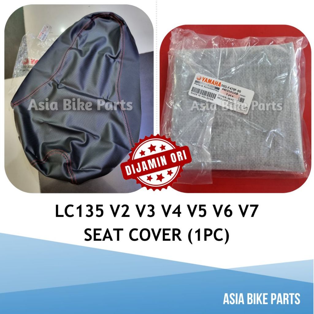 Yamaha Original LC135 V2 V3 V4 V5 V6 V7 Seat Cover Line Merah / Lapik ...