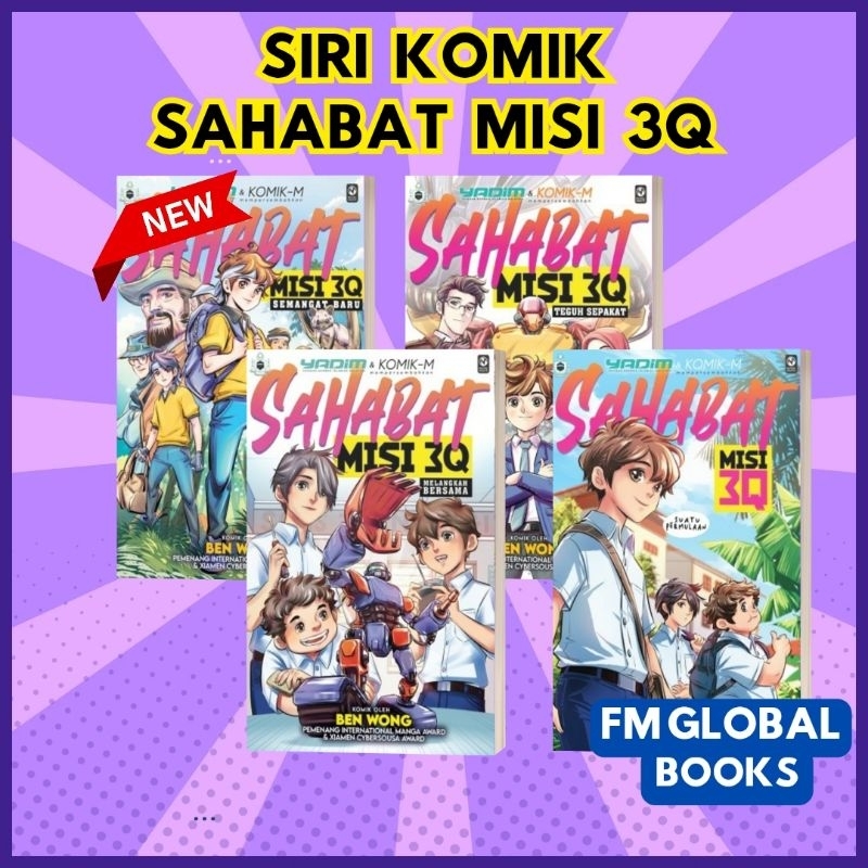 (FMGB) Siri Komik Sahabat Misi 3Q . Buku 1-3 - Ben Wong Komik-M | Shopee Malaysia
