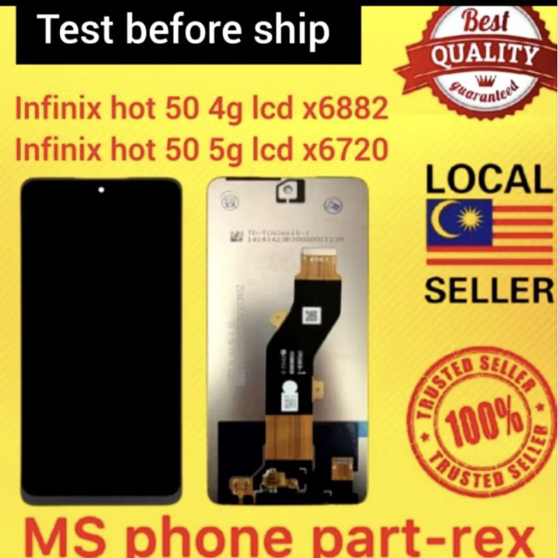 infinix hot 50 5g lcd infinity hot 50 4g lcd | Shopee Malaysia