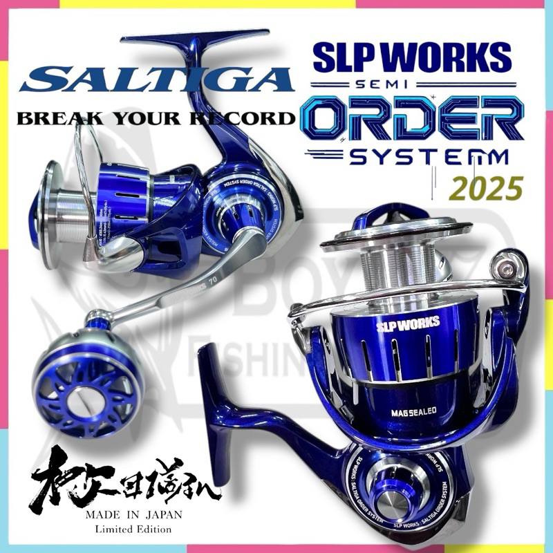 2025 LIMITED EDITION DAIWA SALTIGA x SLP WORKS SEMI ORDER SYSTEM SPINNING REEL FISHING REEL ...