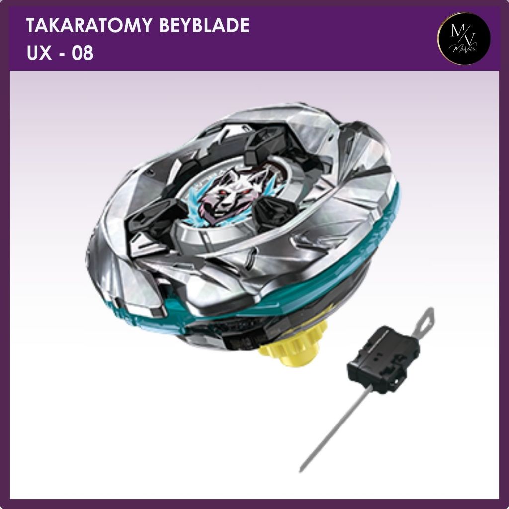 TAKARATOMY BEYBLADE X Beyblade X UX-08 Starter Silver Wolf 3-80FB | Shopee Malaysia