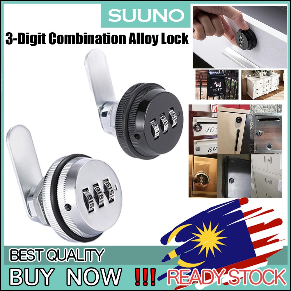 20mm / 30mm 3 digit Combination Keyless 3Digit Number Password Pin Code ...