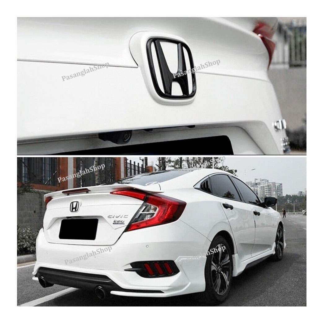 Honda Civic FC 2016- 2021 Honda Logo Glossy Black Emblems Civic Vtec ...
