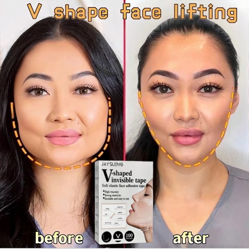 V shape face lifting Face lift tape Double chin slimming Lifting belt ...