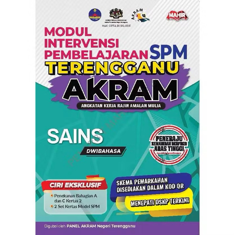 Modul Intervensi Pembelajaran SPM Terengganu AKRAM Sains | Shopee Malaysia
