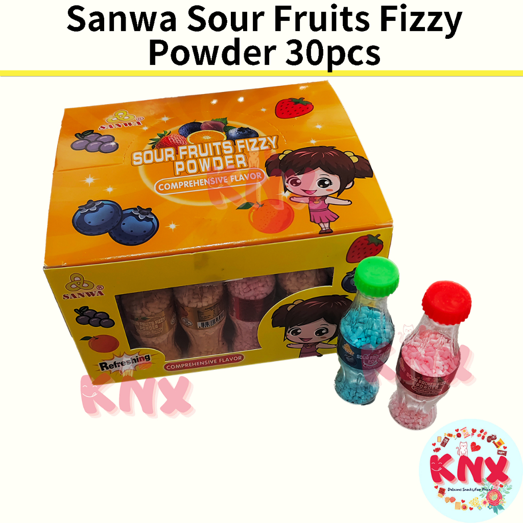 Sanwa Sour Fruits Fizzy Powder 30pcs | Shopee Malaysia