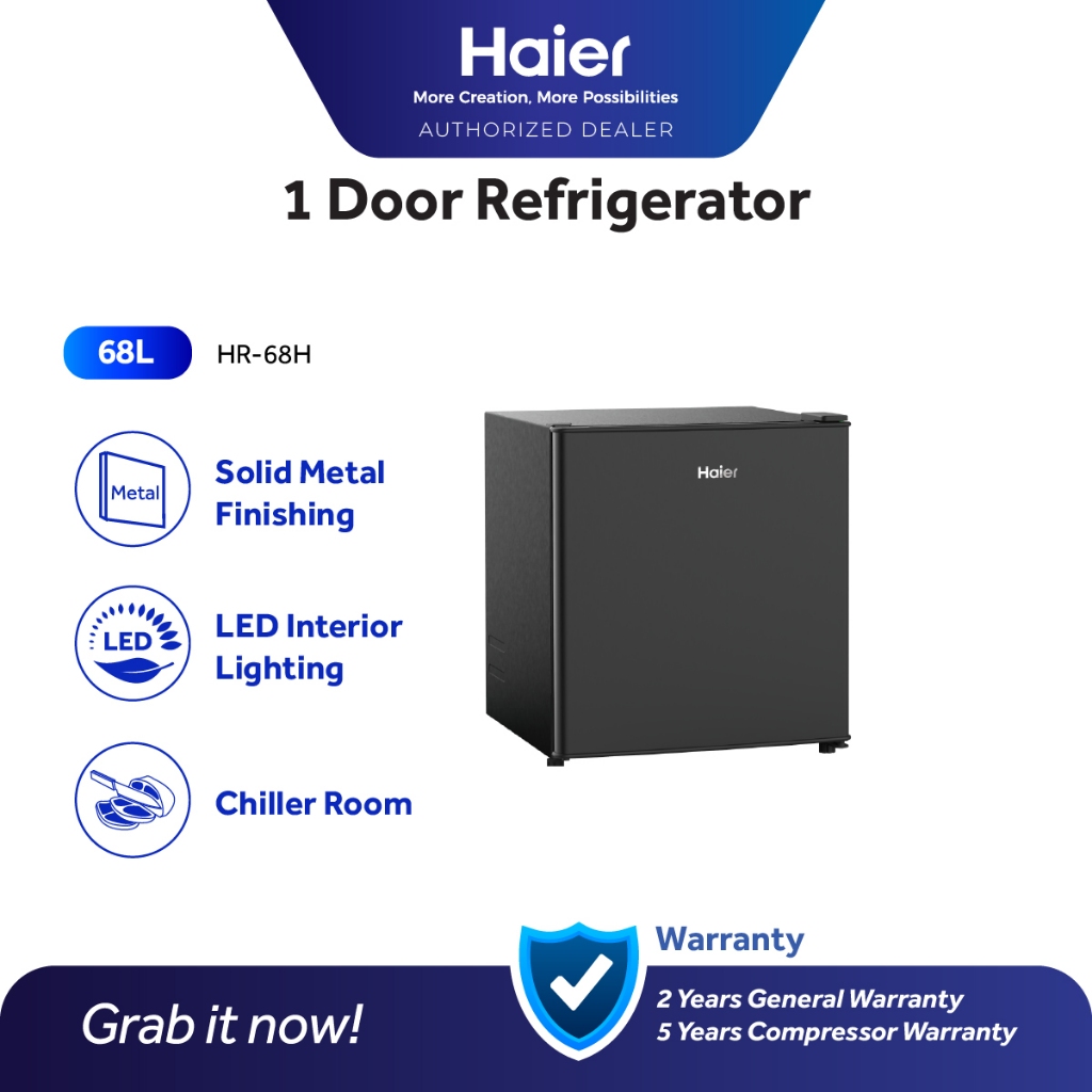 Haier 68L mini bar/ mini fridge / peti sejuk mini / peti ais mini HR ...