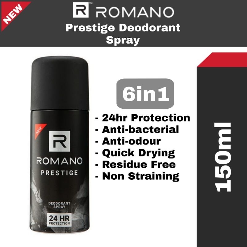 (Only 1 Left) Romano Deodorant Spray 150ml | Shopee Malaysia
