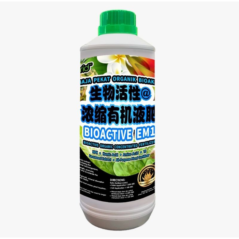 BioActive EM 1 Organic Concentrated Fertilizer (NPK + Humid Acid ...