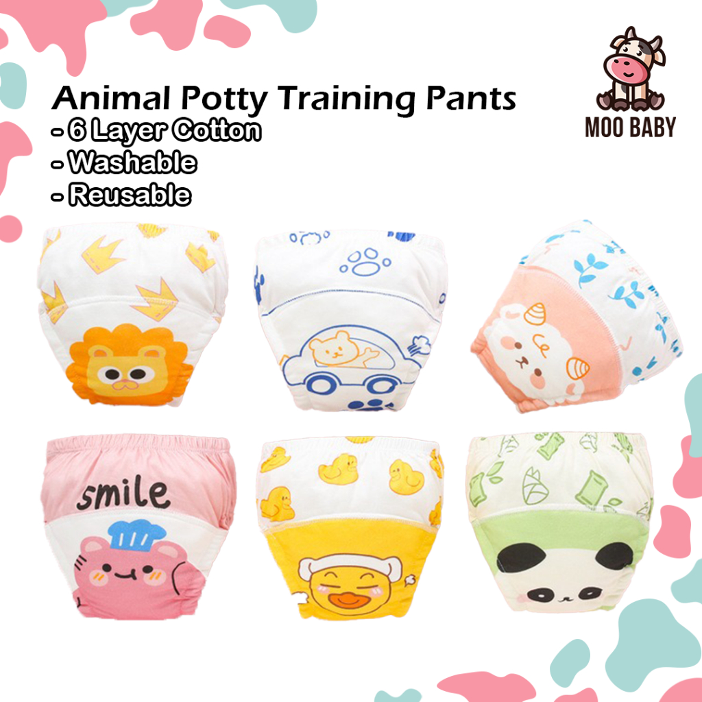Moo Baby Seluar Kalis Air Kencing Budak Potty Training Panties Pants ...