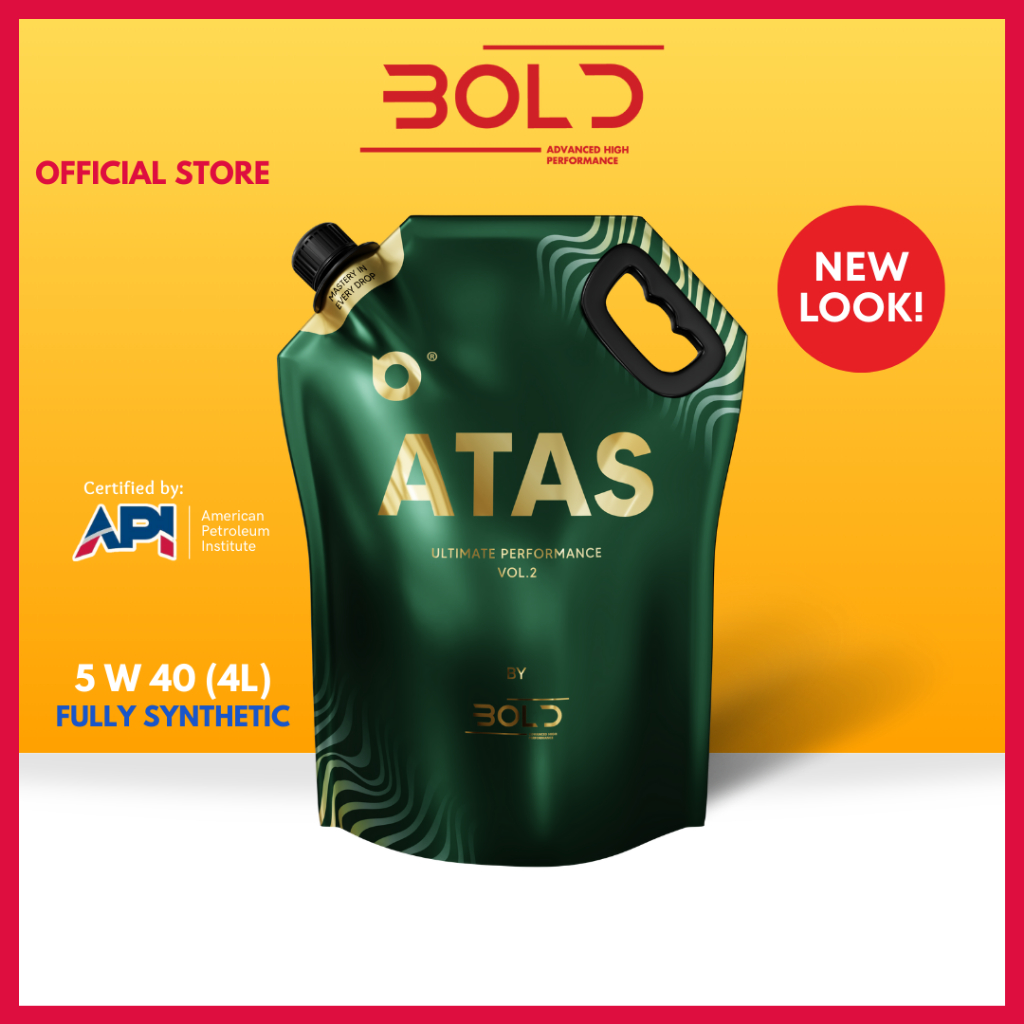 BOLD ATAS 𝕏 𝕀ℕ𝔼𝕆𝕊 [ OSP + PAO ] 5w40 4L Fully Synthetic SP Car Engine ...