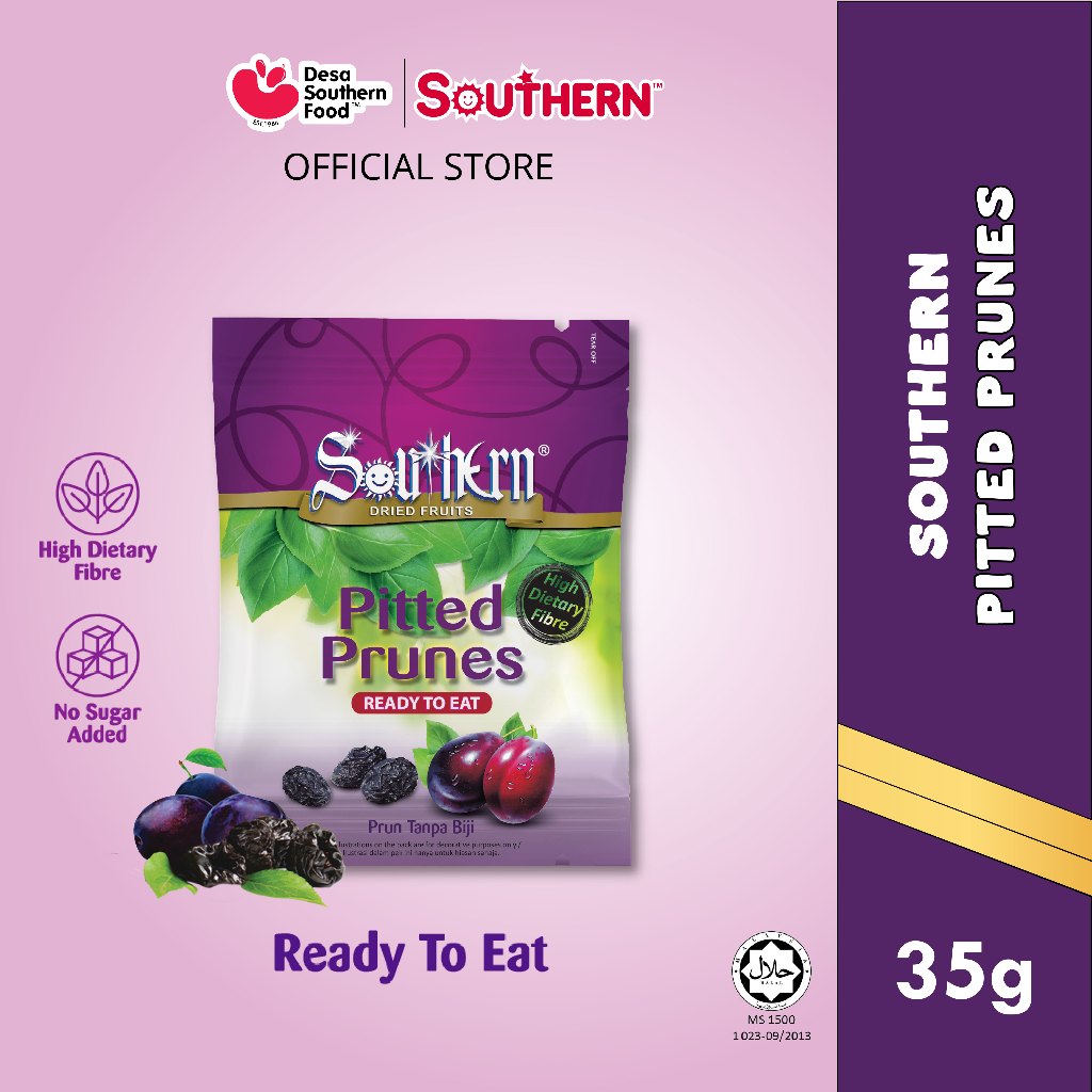 (Small SP)Southern Pitted Prunes - 35g | No Sugar Added | High Fiber ...